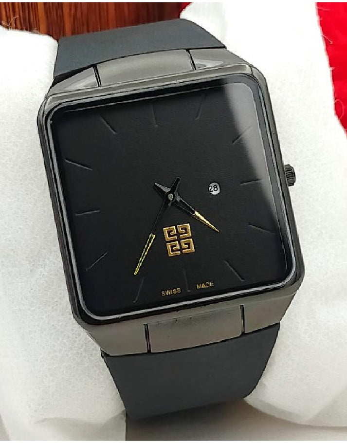Trendy Men's Black Rubber Strap Watch – Best Price Online in Pakistan